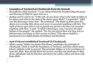 Presentation Tawheed 101 Complete | PPT