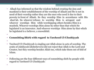 Presentation Tawheed 101 Complete | PPT