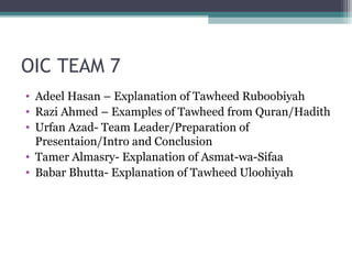 Presentation Tawheed 101 Complete | PPT