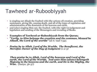 Presentation Tawheed 101 Complete | PPT