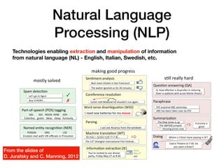Natural Language Processing (NLP) for Requirements Engineering (RE): an ...