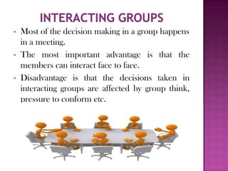 Techniques of group decision making | PPTX