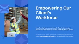 Temporary Placement Solutions for Businesses | PDF