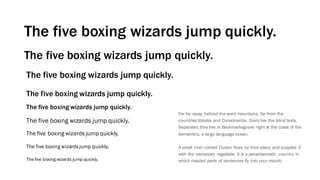 Presentation testing-frankin gothic | PDF