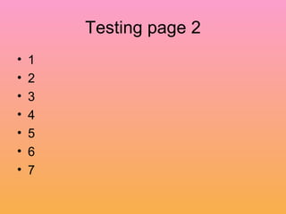 Presentation Testing | PPT