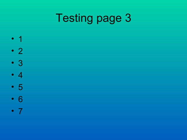 Presentation Testing | PPT