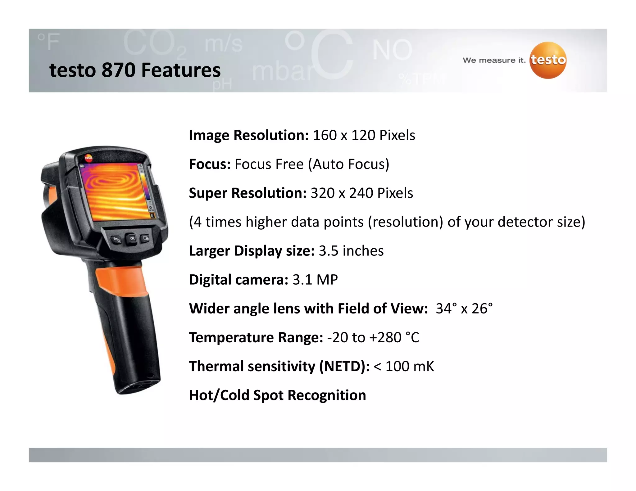 The new thermal imager: testo 870. We bet you can’t get better than ...