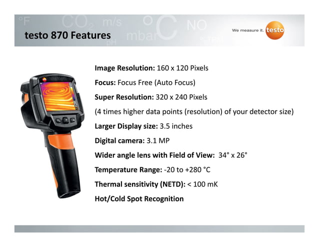 The new thermal imager: testo 870. We bet you can’t get better than ...