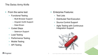 Swiss Army Knife for Automation Testing | PPT