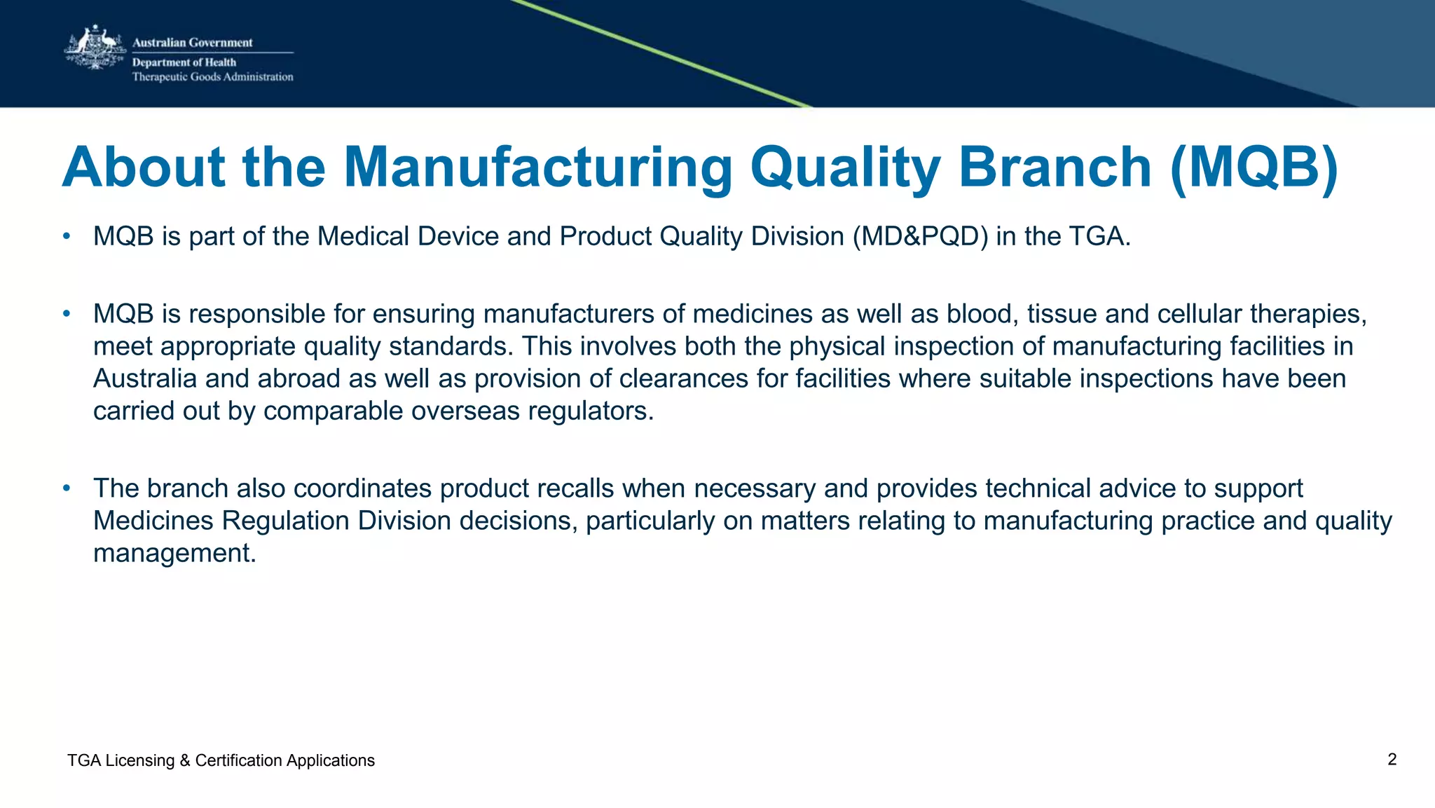 TGA Licensing & Certification Applications: TGA Business Services ...