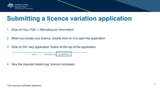 TGA Licensing & Certification Applications: TGA Business Services ...