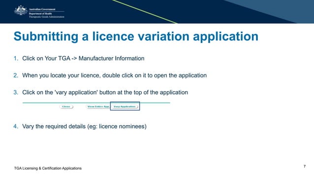 TGA Licensing & Certification Applications: TGA Business Services ...
