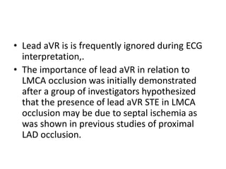 Presentation the electrocardiogram in the acs patient | PPTX