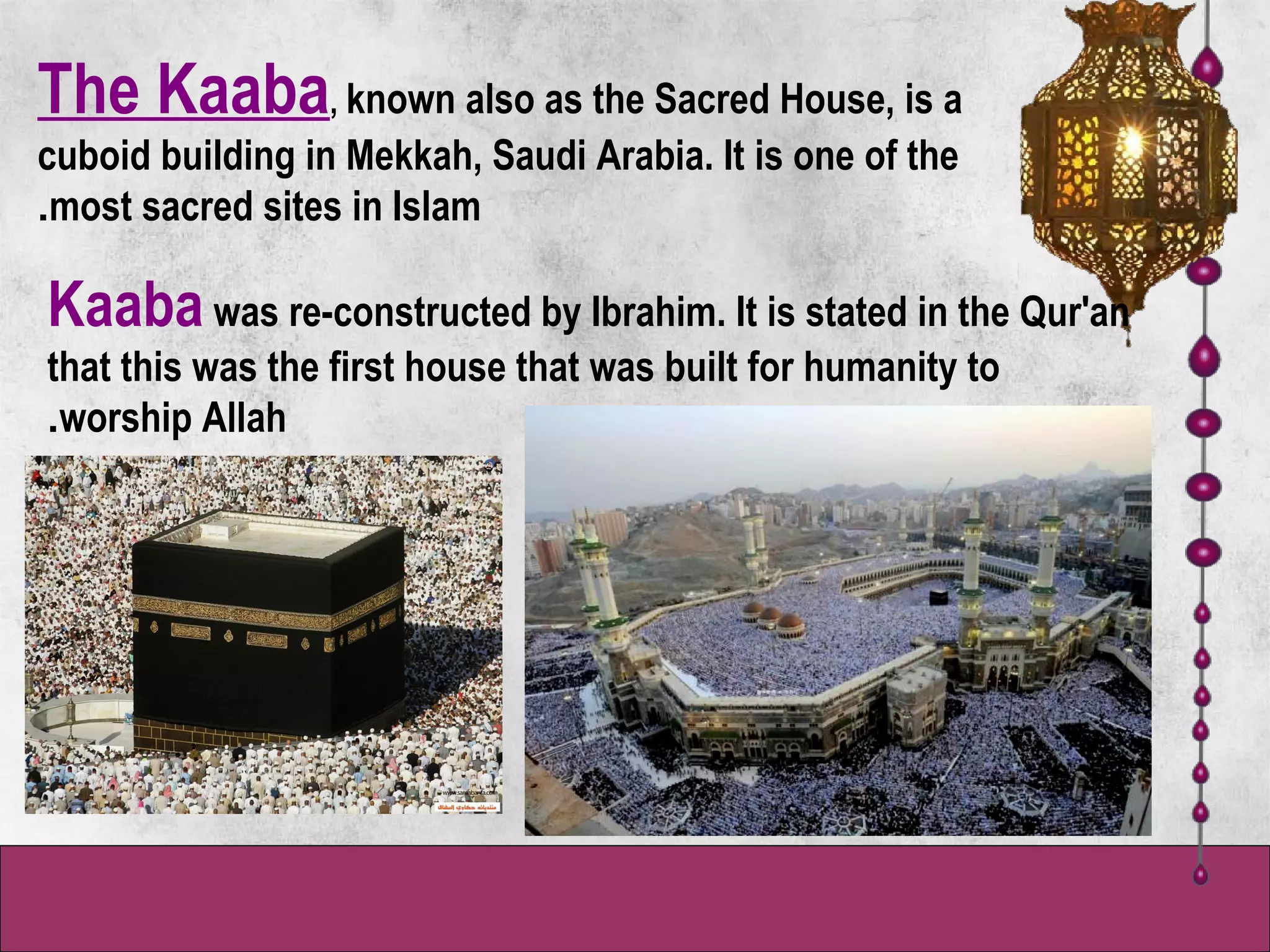 Presentation the holy mosque | PPT