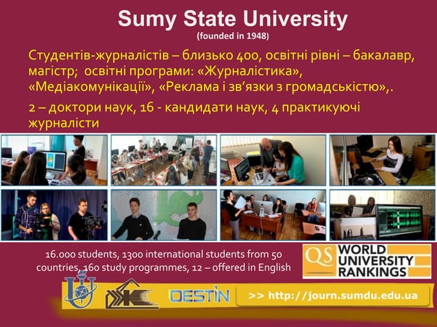 Presentation Tkachenko UA Destin project Sumy State University | PPT
