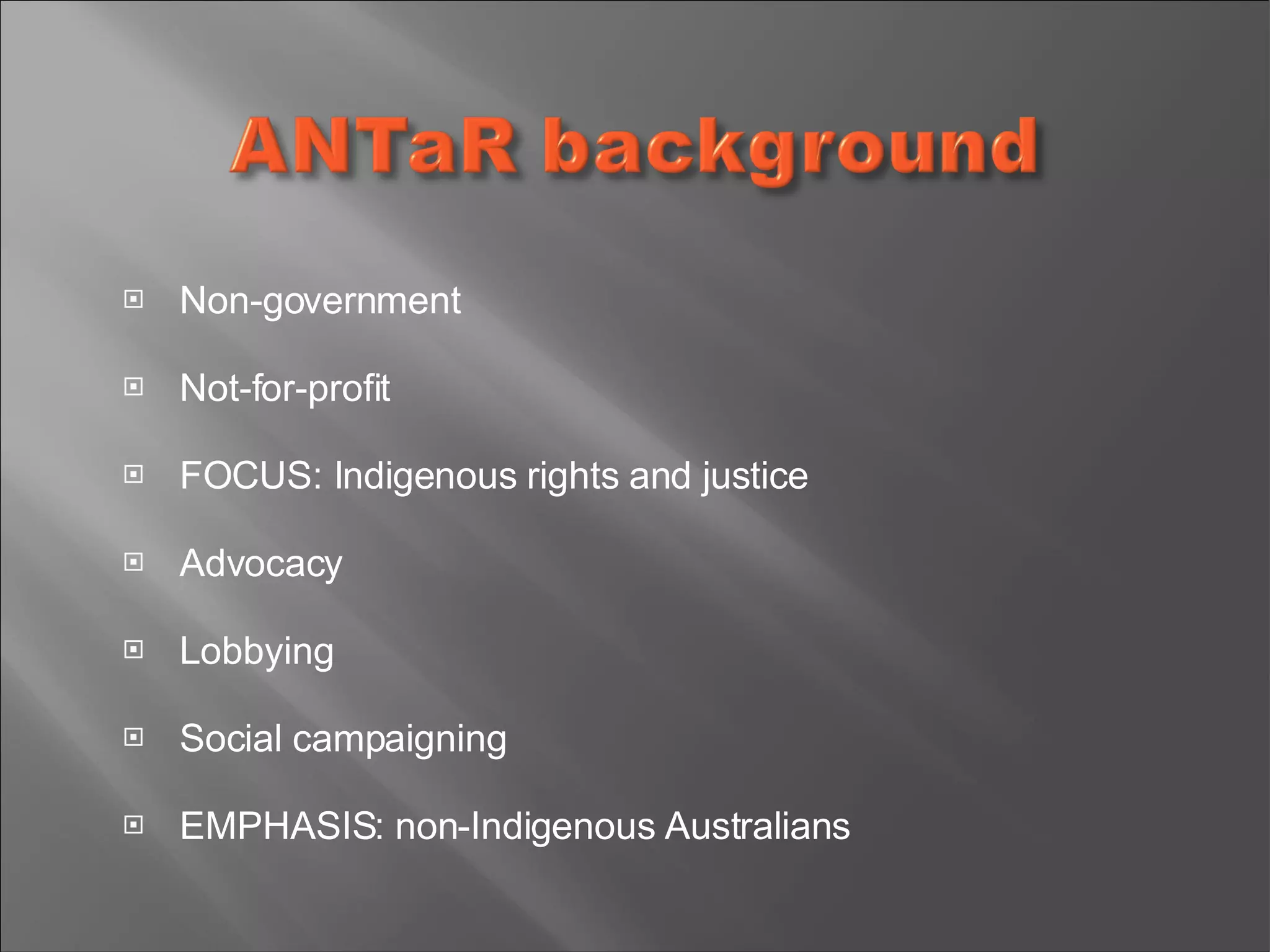 Racism Makes Me Sick - ANTaR Campaign Outline | PPT