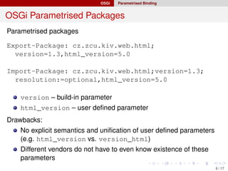EnhancingOSGi with Explicit, Vendor Independent Extra-functional Properties | PDF | Web ...
