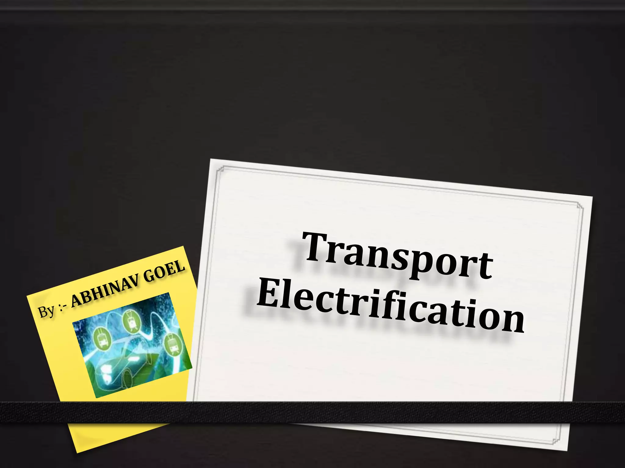 Transport Electrification | PDF