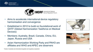 Presentation Trends in Australian and international regulation and ...