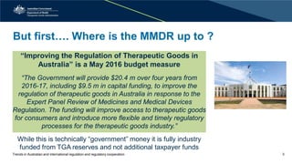 Presentation Trends in Australian and international regulation and ...