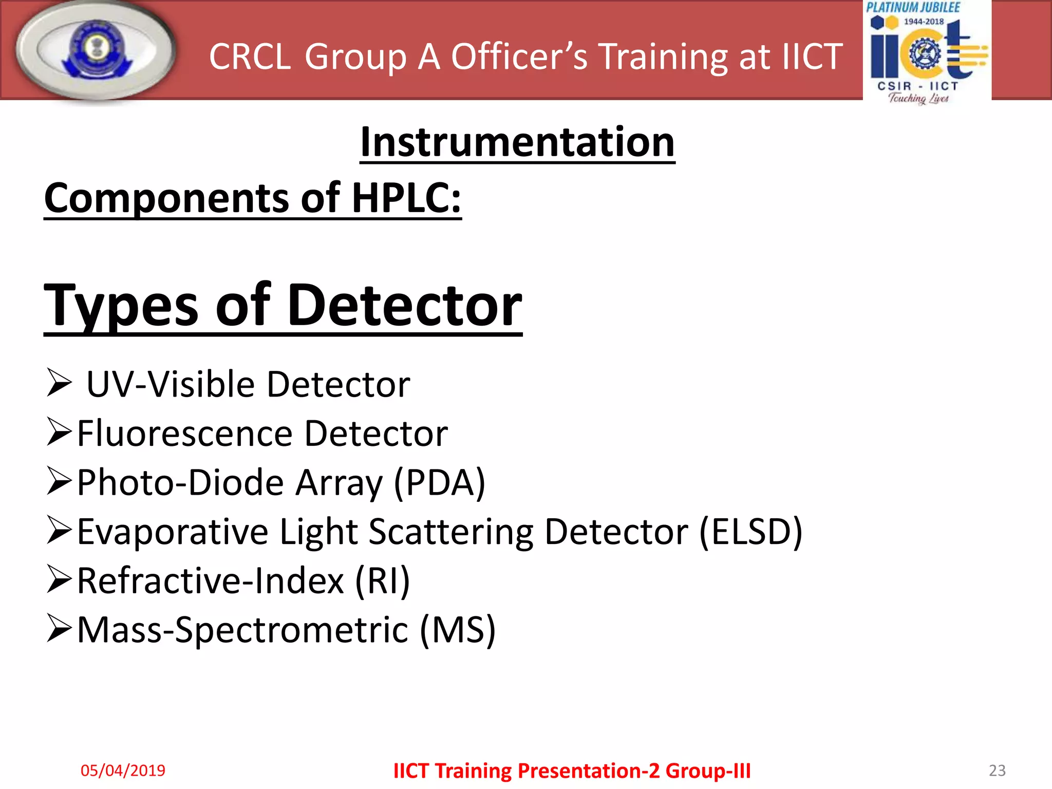 Presentation of HPLC | PPTX