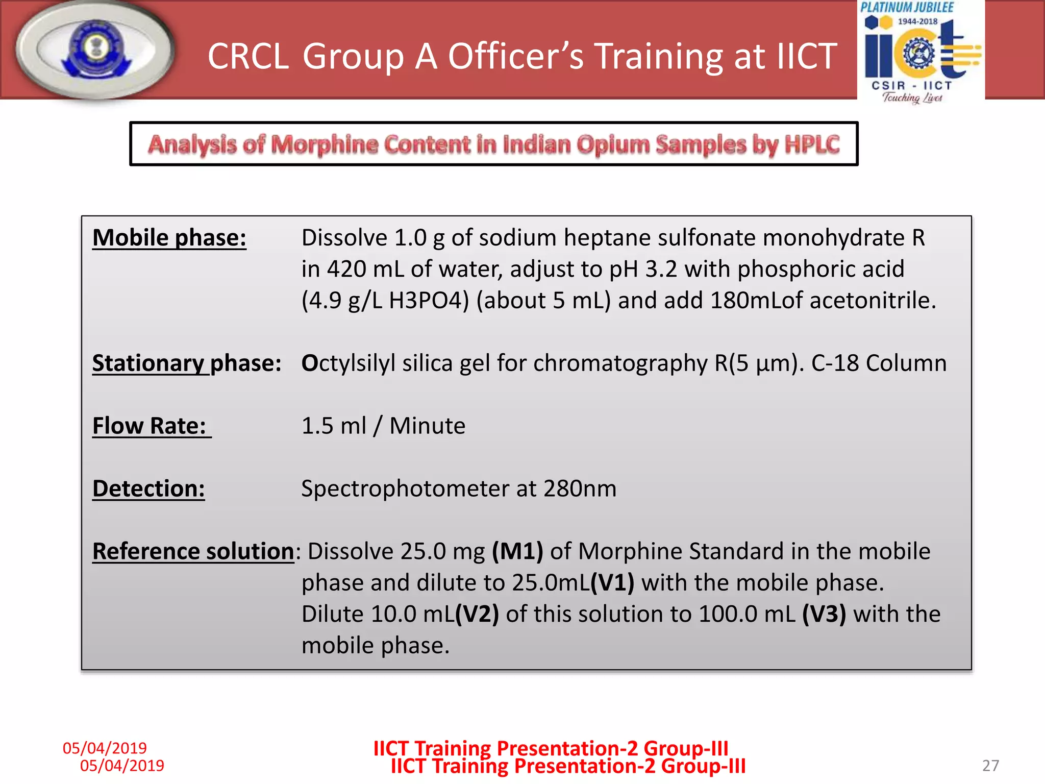 Presentation of HPLC | PPTX