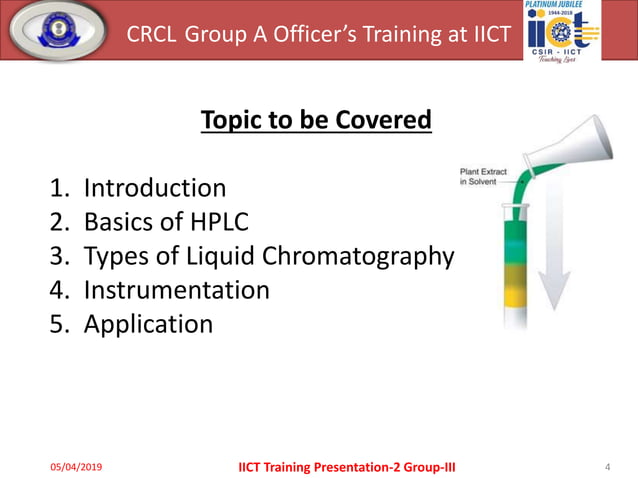 Presentation of HPLC | PPTX