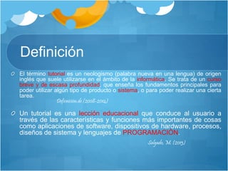 Presentación: tutorial y simulaciones | PPT