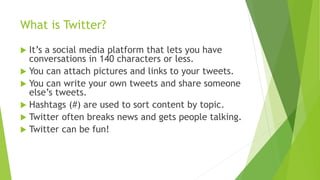 Using Twitter to Make a Difference | PPT