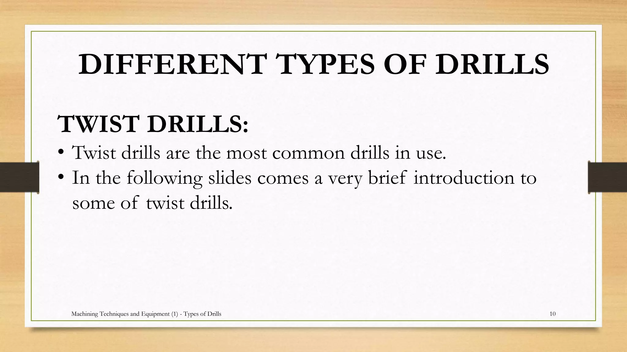 Type of drills | PPTX