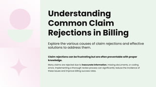 Types of Rejections are there in Medical Billing | PDF