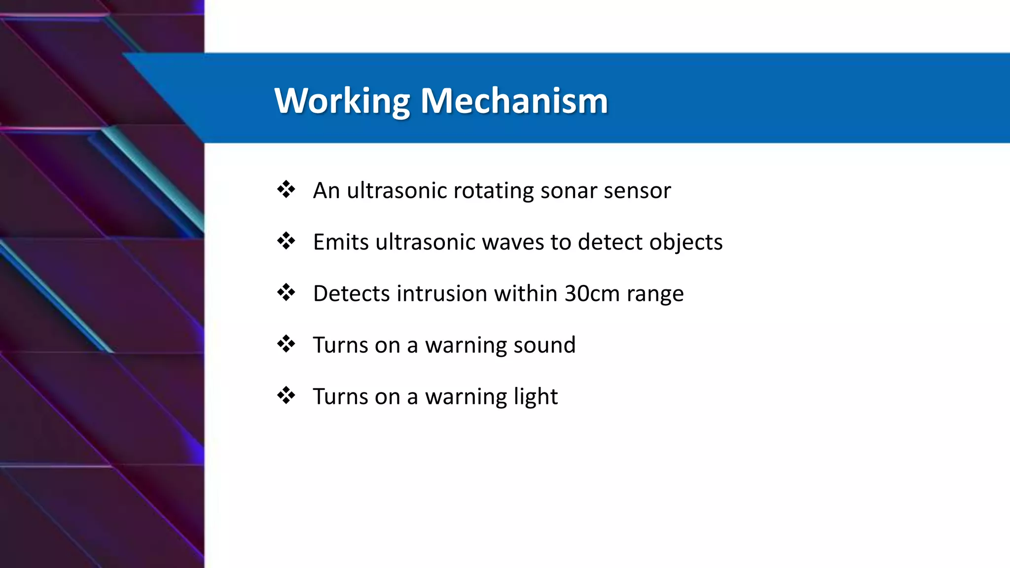 Intruder Detection System using Arduino | PPT | Presentation | CSE | PPTX