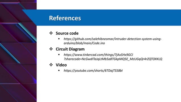 Intruder Detection System Using Arduino Ppt Presentation Cse Ppt 