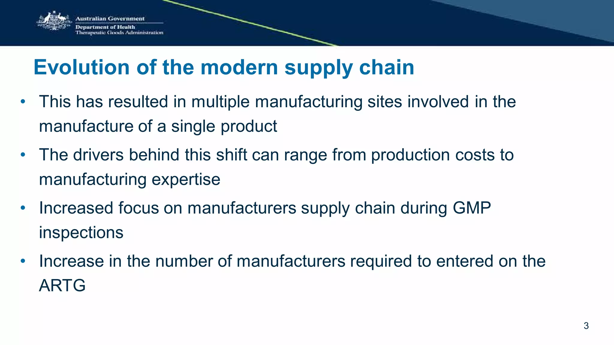 Presentation Understanding your supply chain – GMP Agreements for GMP ...