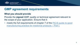 Presentation Understanding your supply chain – GMP Agreements for GMP ...