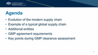 Presentation Understanding your supply chain – GMP Agreements for GMP ...