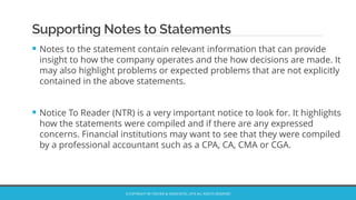Understanding Your Financial Statements | PPT