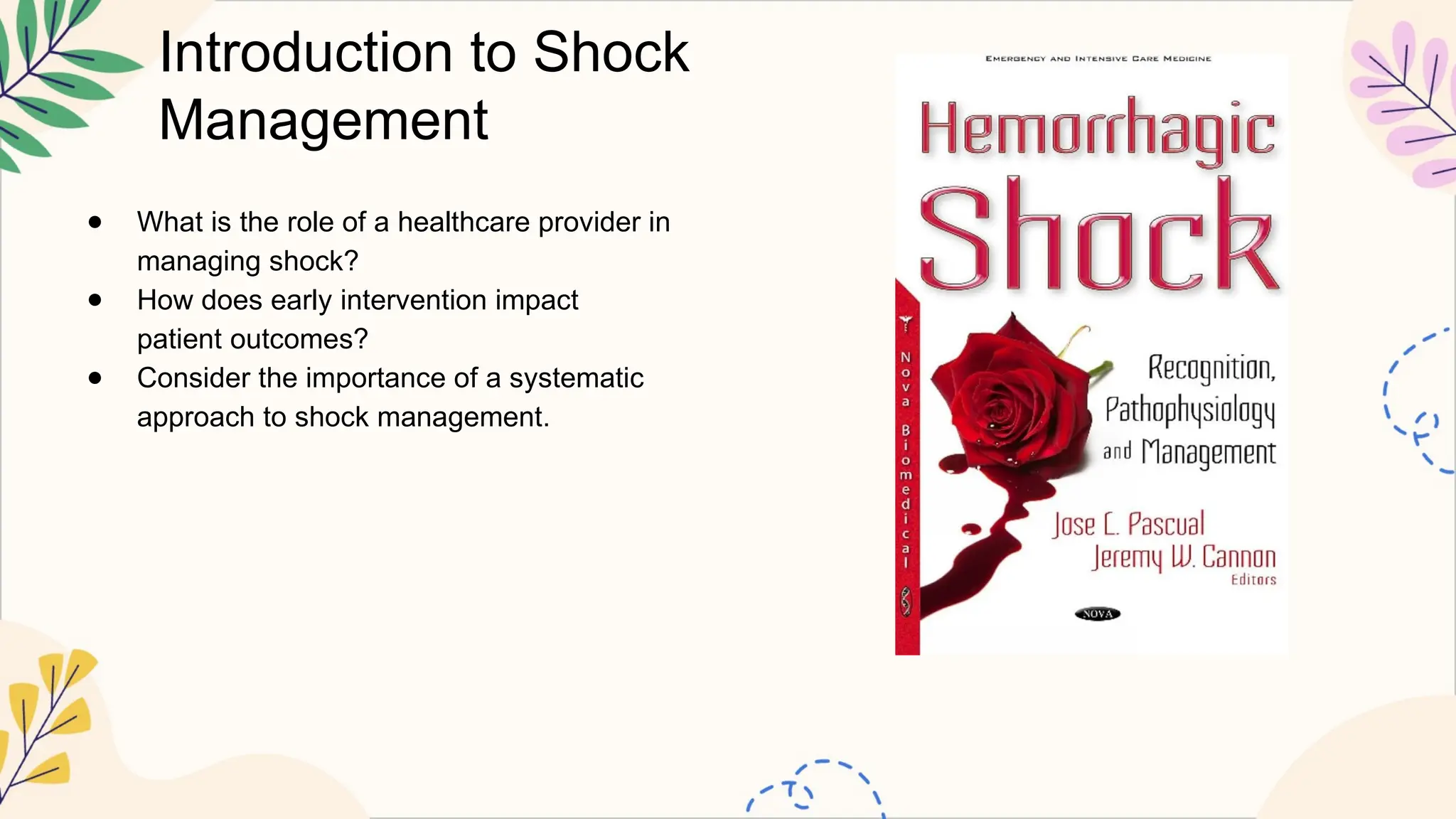 The Mechanism and Pathophysiology of Shock | PPTX