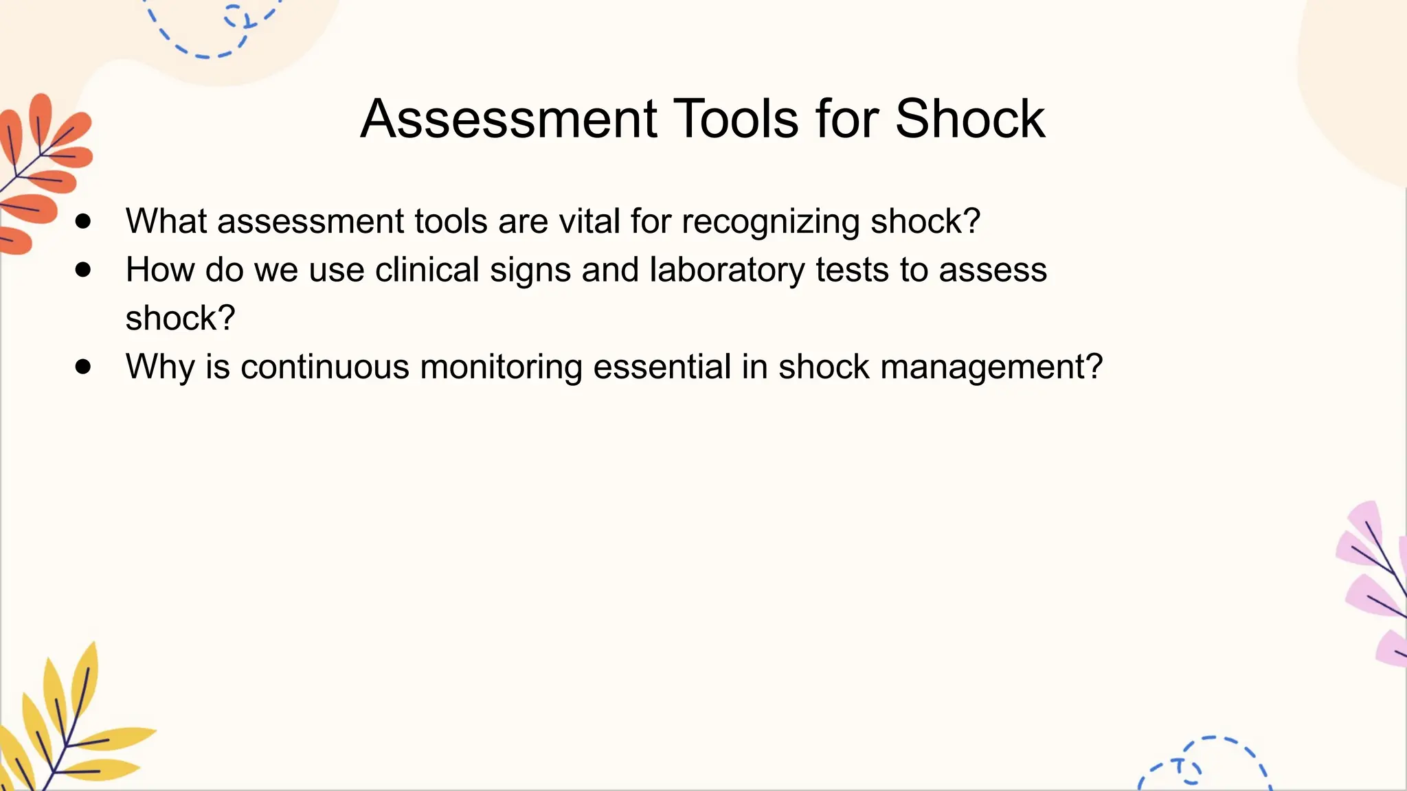 The Mechanism and Pathophysiology of Shock | PPTX