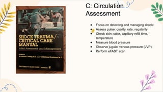 Primary Survey in Trauma in the Emergency Room | PPTX
