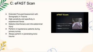 Primary Survey in Trauma in the Emergency Room | PPTX
