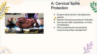 Primary Survey in Trauma in the Emergency Room | PPTX