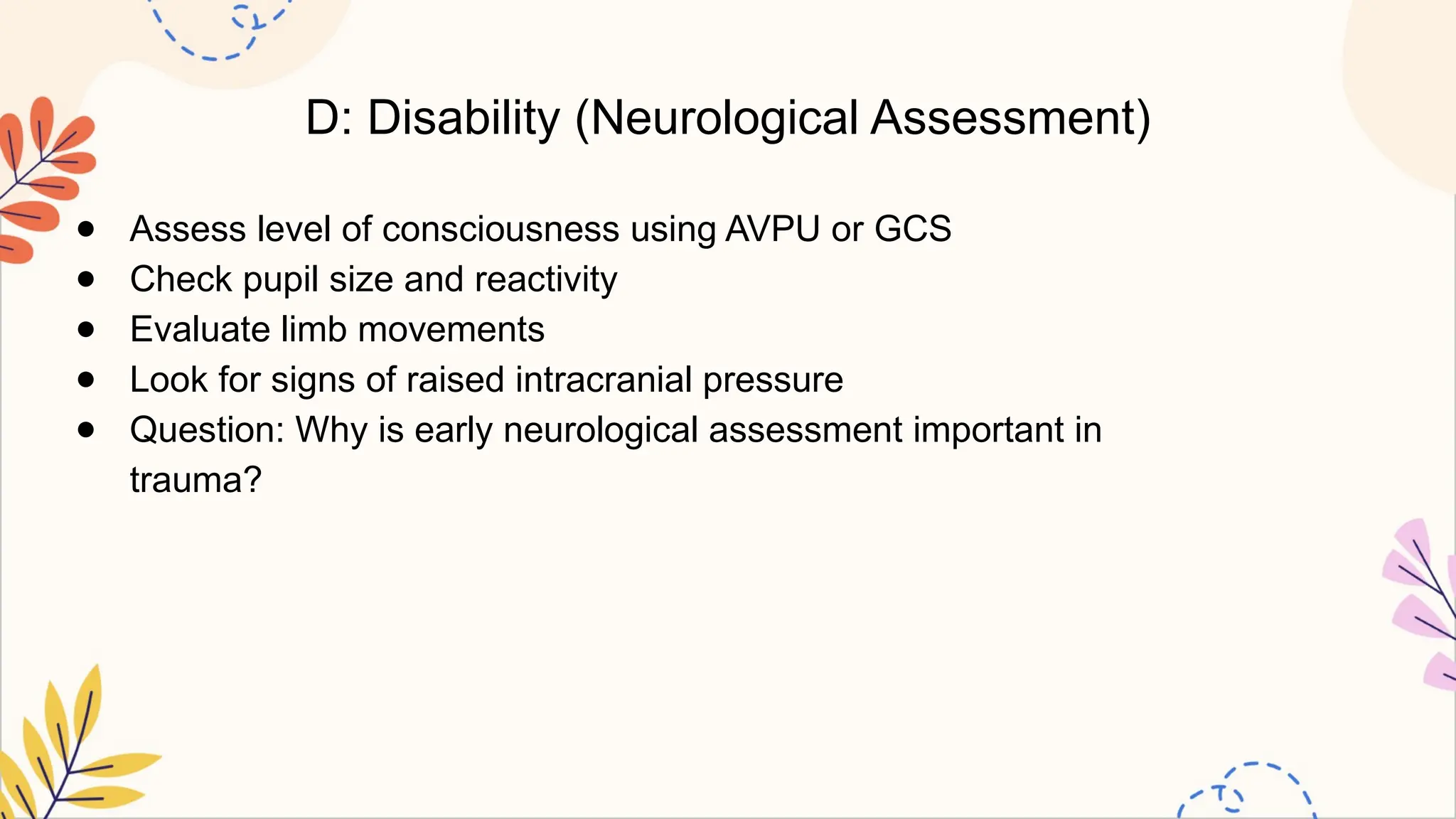 The Primary Survey In Trauma and Emergency Assessment | PPTX
