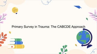 The Primary Survey In Trauma and Emergency Assessment | PPT