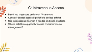 The Primary Survey In Trauma and Emergency Assessment | PPT | Free Download