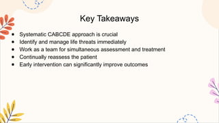 The Primary Survey In Trauma and Emergency Assessment | PPTX