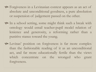 Levinas and Education - Chapter 9 | PPTX