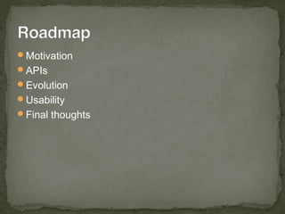 API Evolution and Usability | PPT