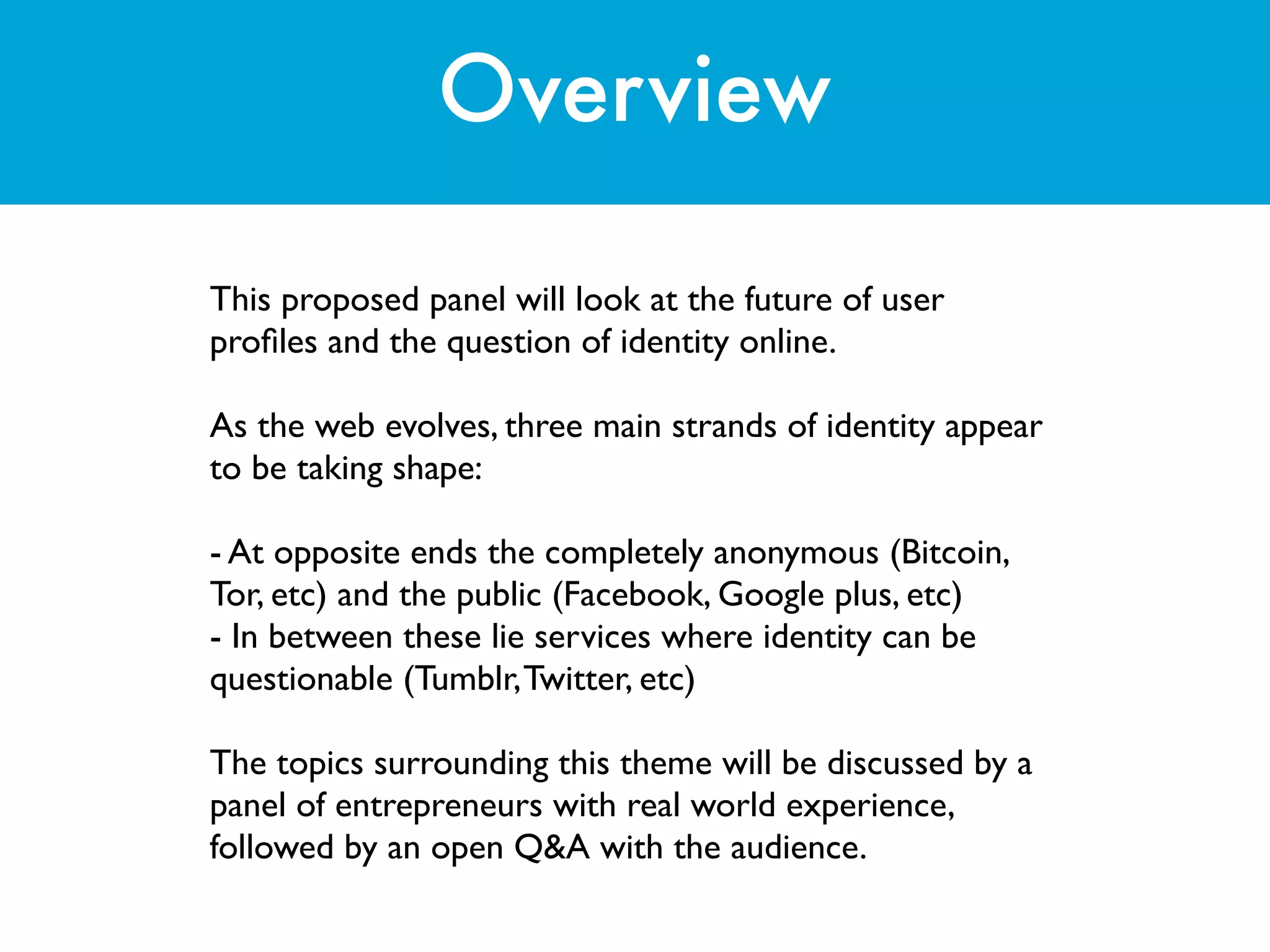 The Evolution of Identity Online | PPT