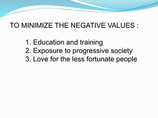 Values Transformation in Agricultureal Sector in Philippines | PPTX